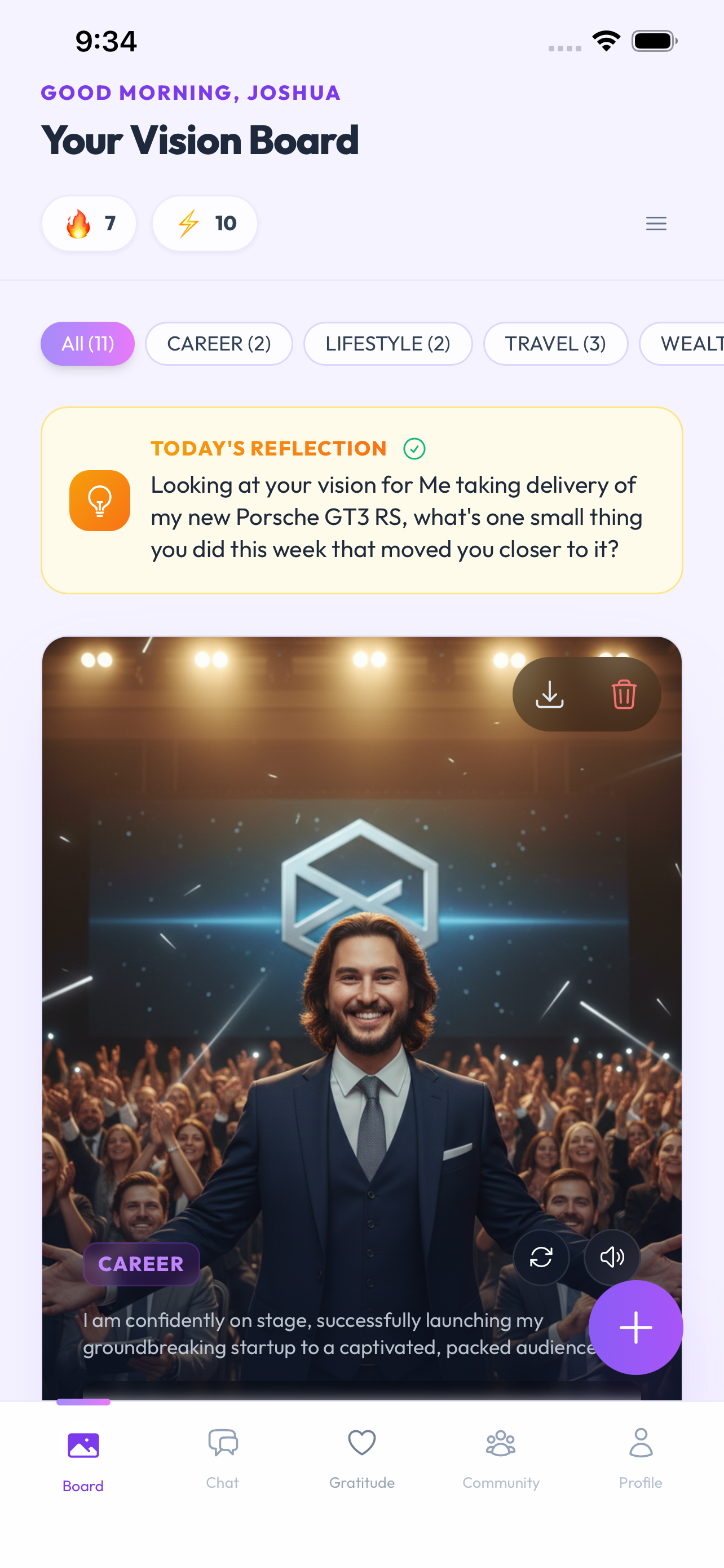 DreamSelf - See Yourself Succeed | AI Vision Board App